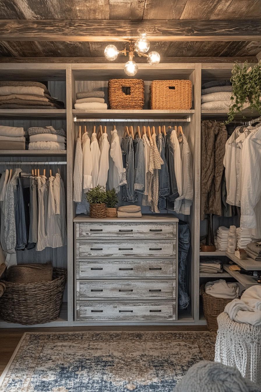 19 Walk In Closets That Will Spark Organization Goals - Balanced Hearth