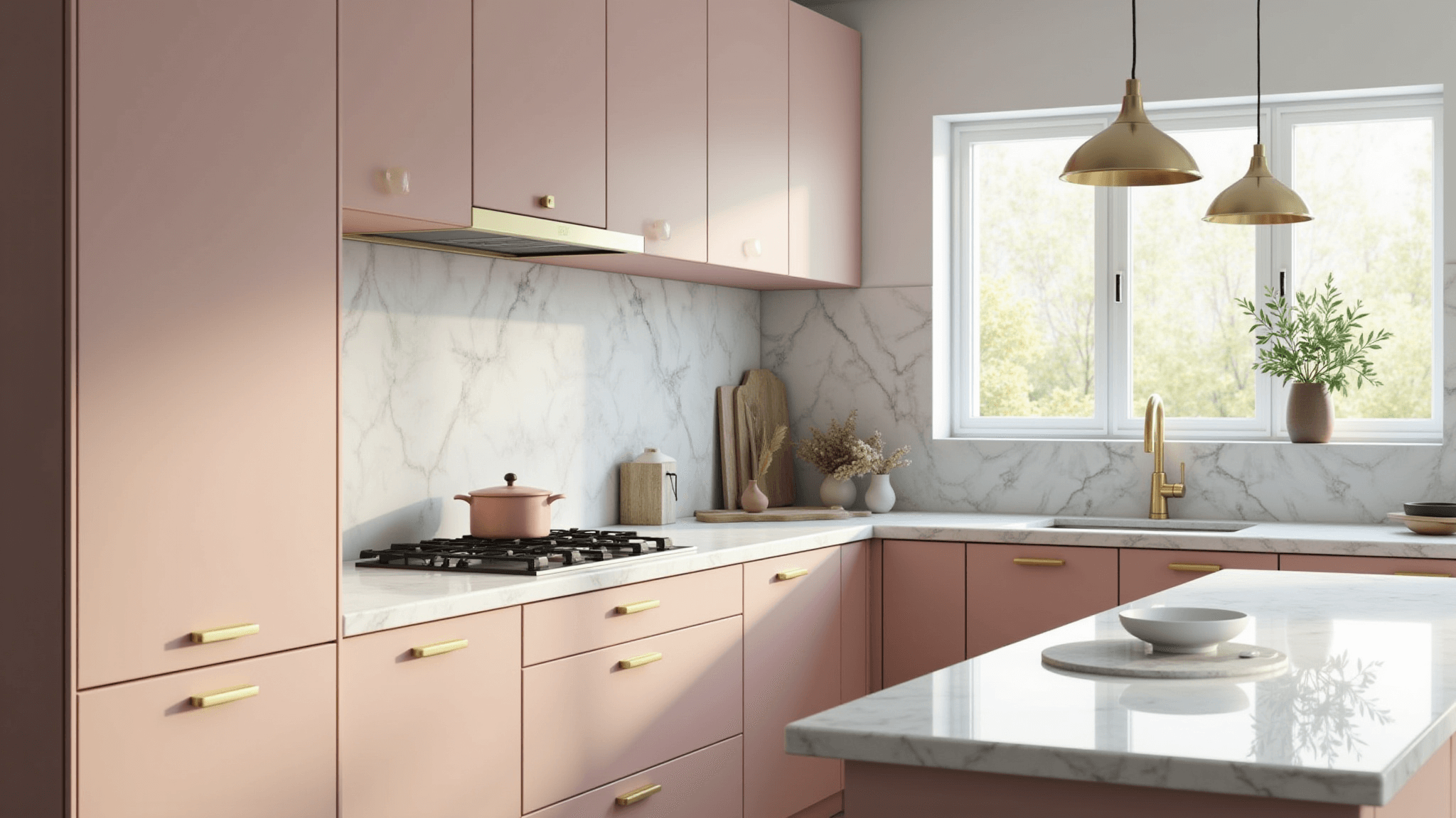 Pink Kitchen Cabinets: A Trendy and Transformative Design Choice ...